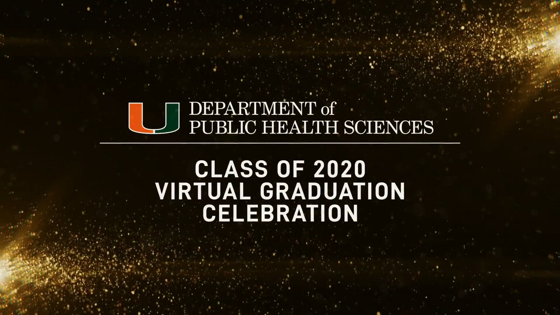 Public Health Graduation Celebration on Vimeo