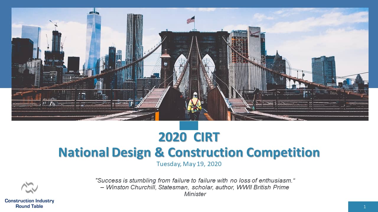 CIRT 2020 National Design & Construction Competition on Vimeo