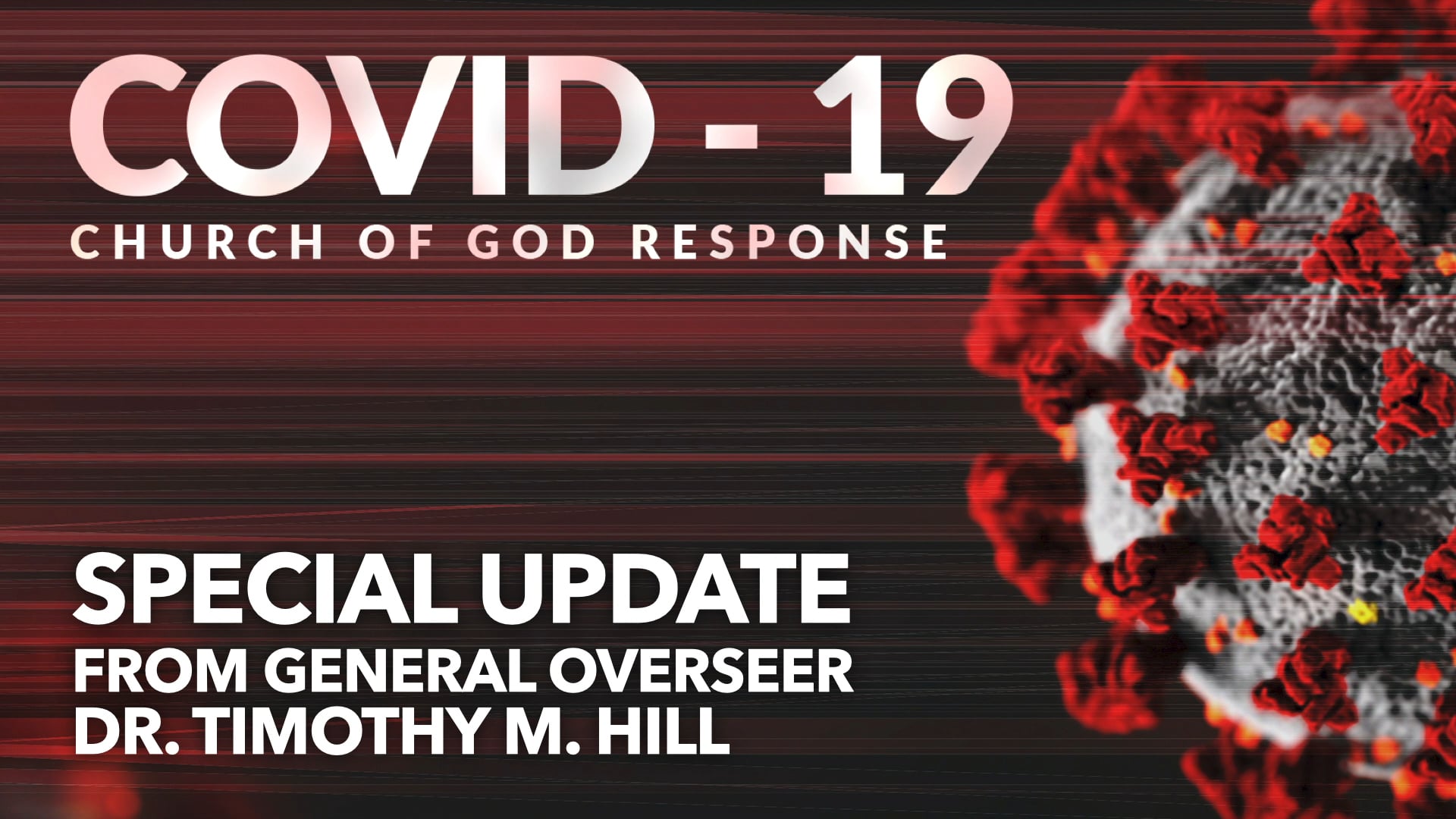 A special message from Dr. Tim Hill concerning church reopenings on Vimeo