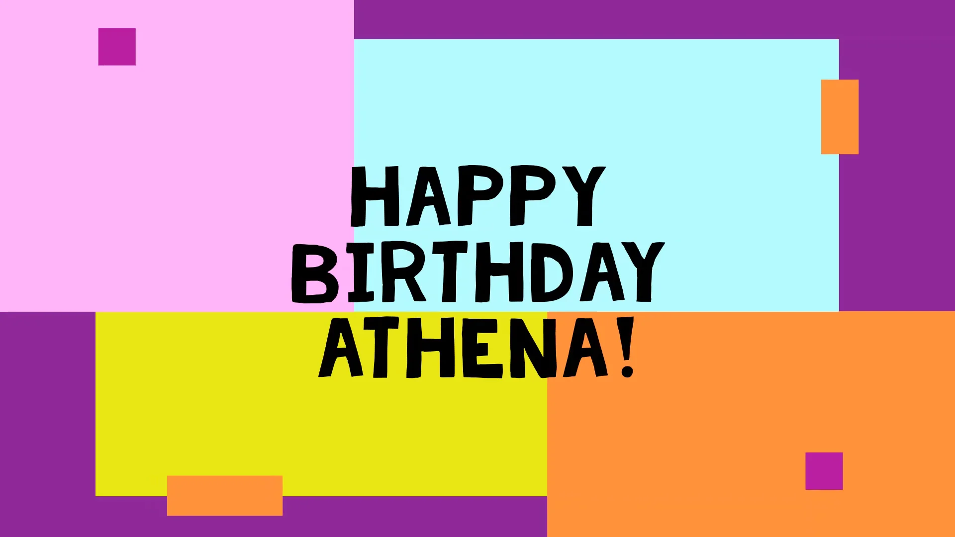 Happy Birthday Athena! on Vimeo