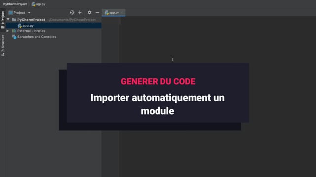 Importer automatiquement un module