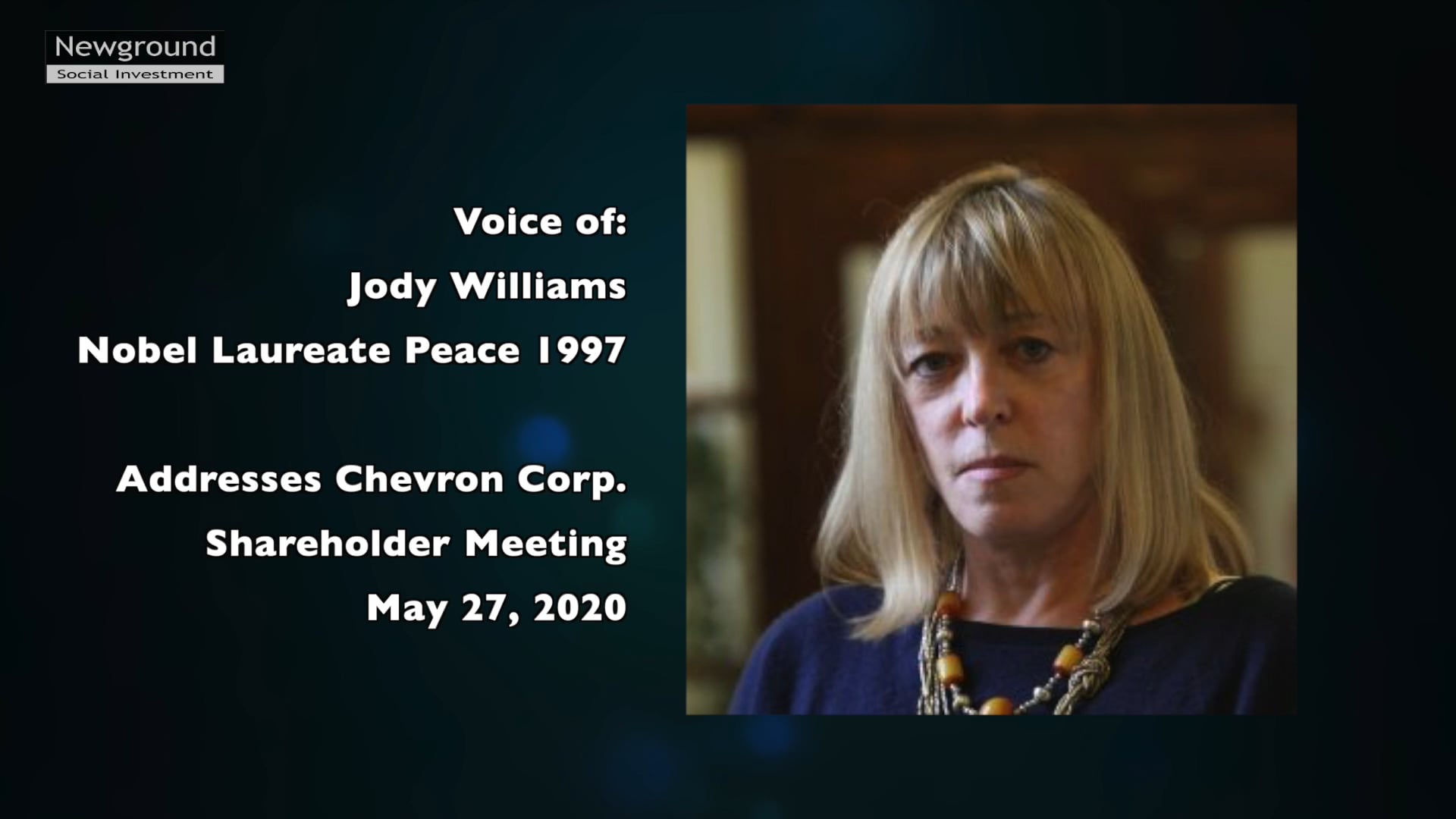 Nobel Laureates Challenge "The Chevron Way" on Vimeo