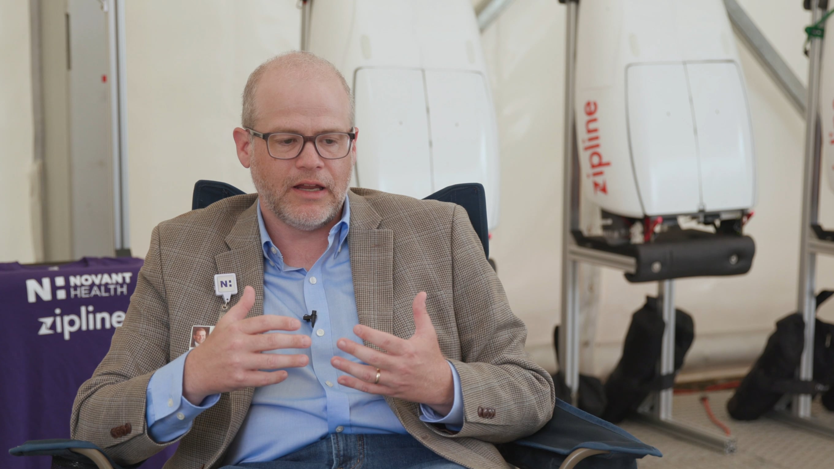 Dr. Capps Interview Zipline drone on Vimeo