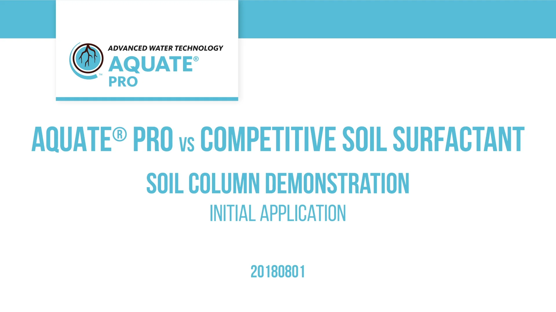 AQUATE® PRO Demonstration | Less Water Leaching, Better Water Retention ...