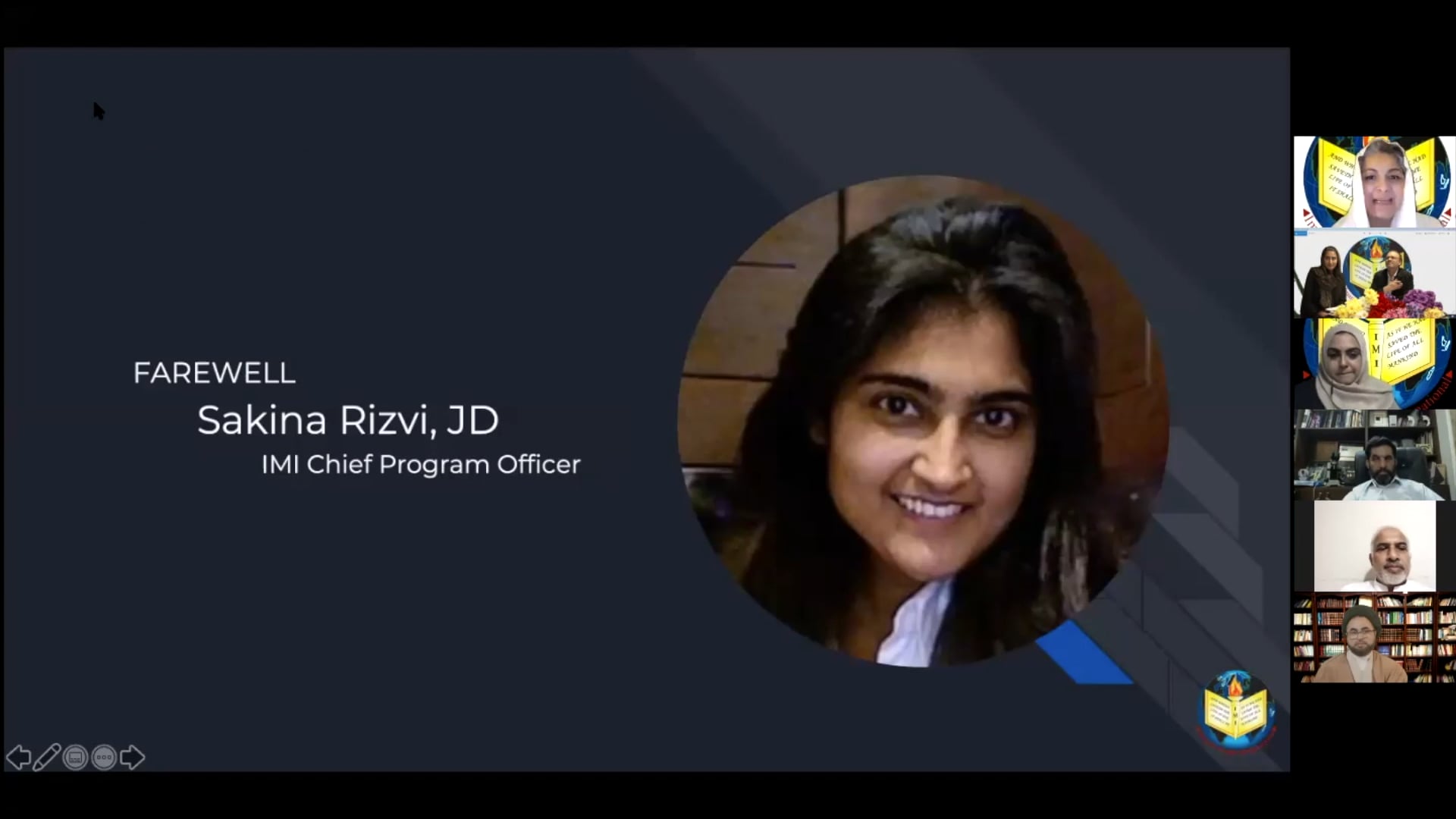 IMI Mega Event - Farewell to Sakina Rizvi on Vimeo