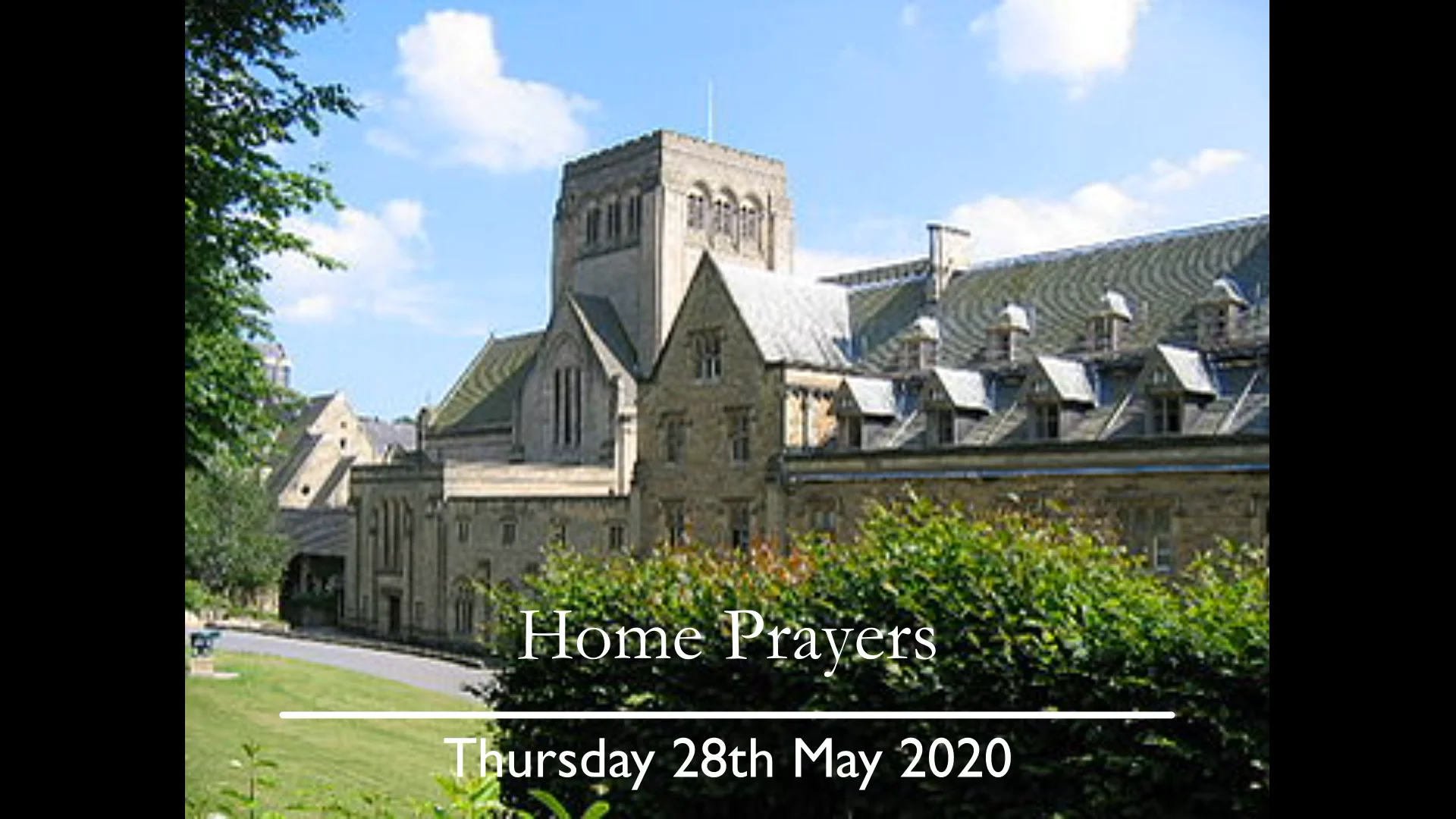 Home Prayers from Ampleforth Abbey - 28th May on Vimeo