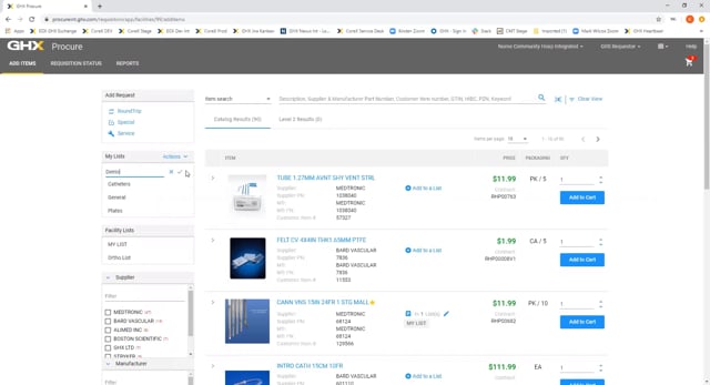 GHX Procure Requisition Manager on Vimeo