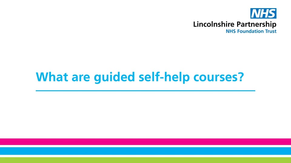 Guided self-help :: steps2change Lincolnshire
