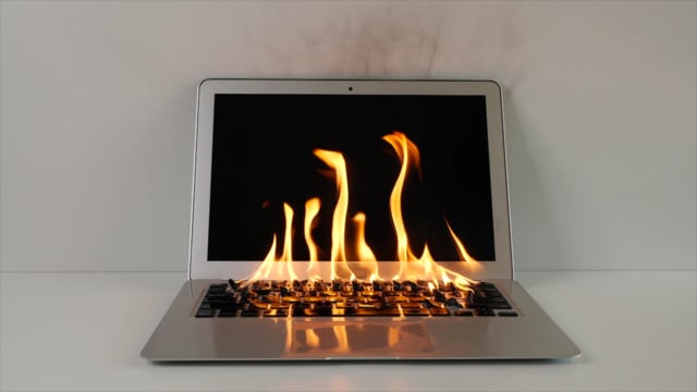 Laptop Fire Overheating - Free video on Pixabay