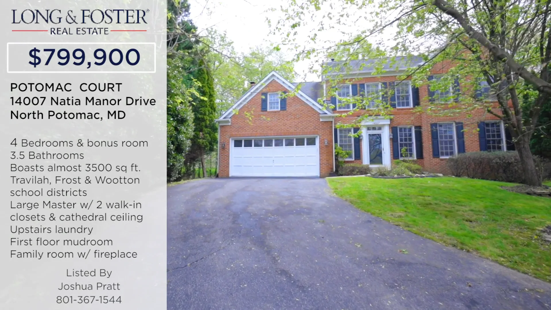 14007 Natia Manor Drive | North Potomac, MD 20878 on Vimeo