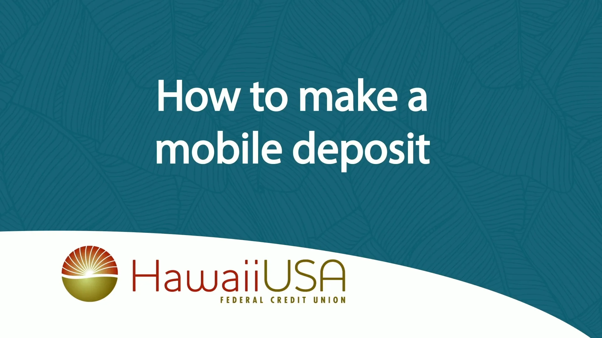 How to make a mobile deposit on Vimeo
