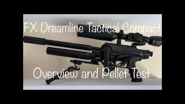 #23 FX Dreamline Compact Tactical 0.177 sub12 Test - Airgun101