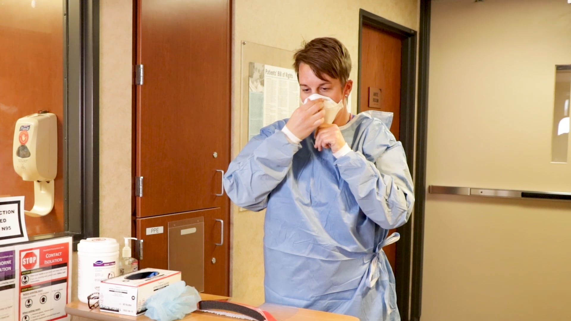 PPE Donning and Doffing Checklist with N95 on Vimeo