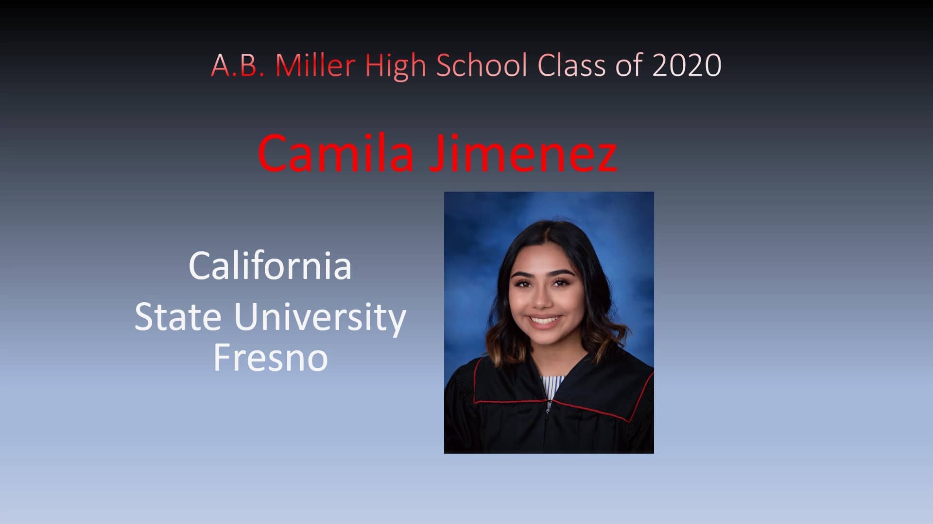 Class 2020 A.B. Miller High School Graduates on Vimeo