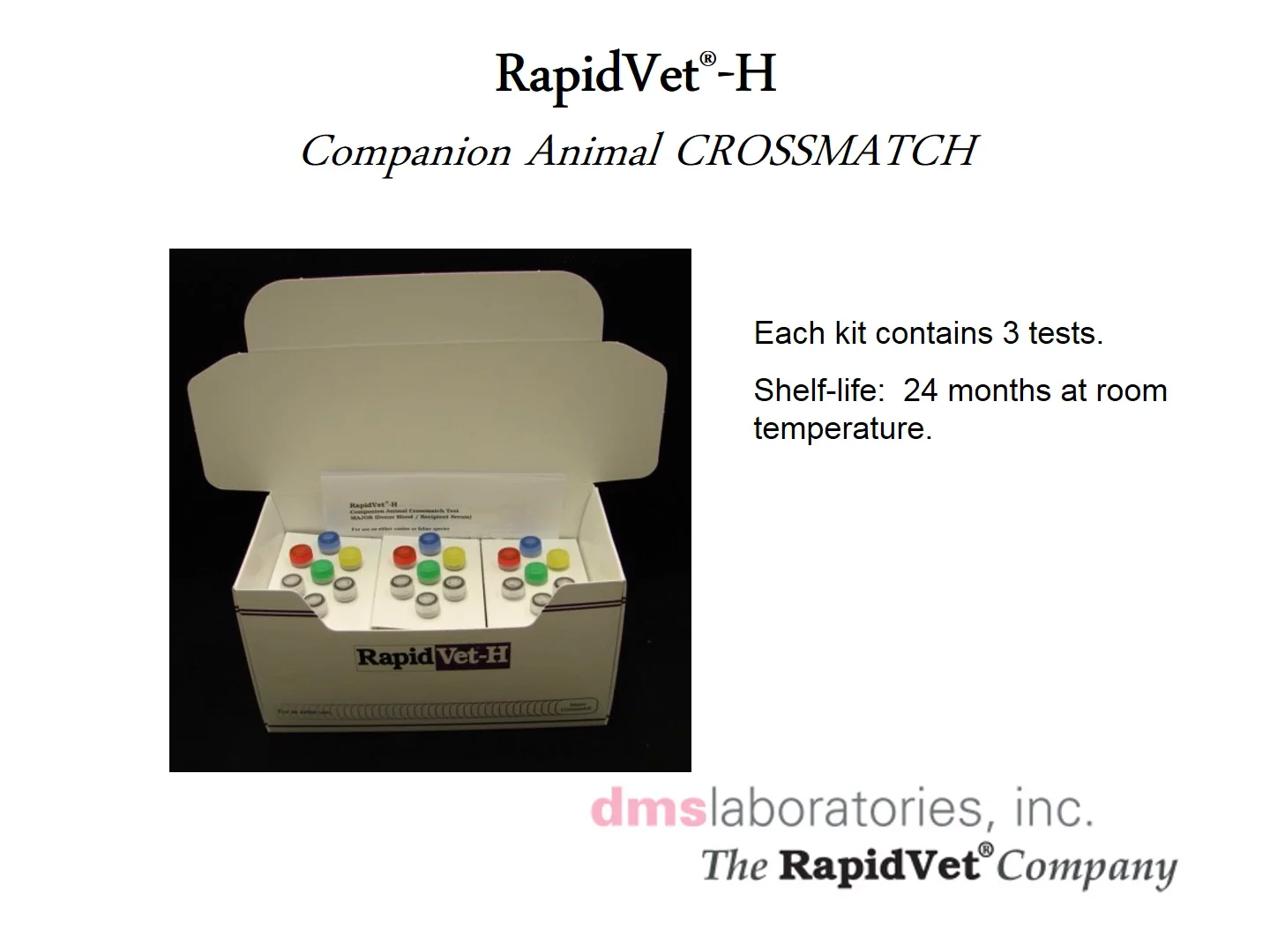 Woodley RapidVet-H Cross Matching Guide