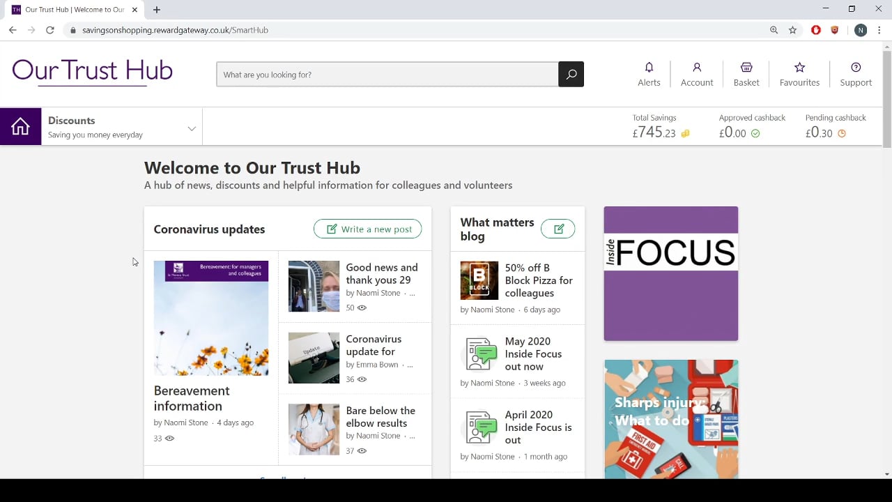 How to use Our Trust Hub