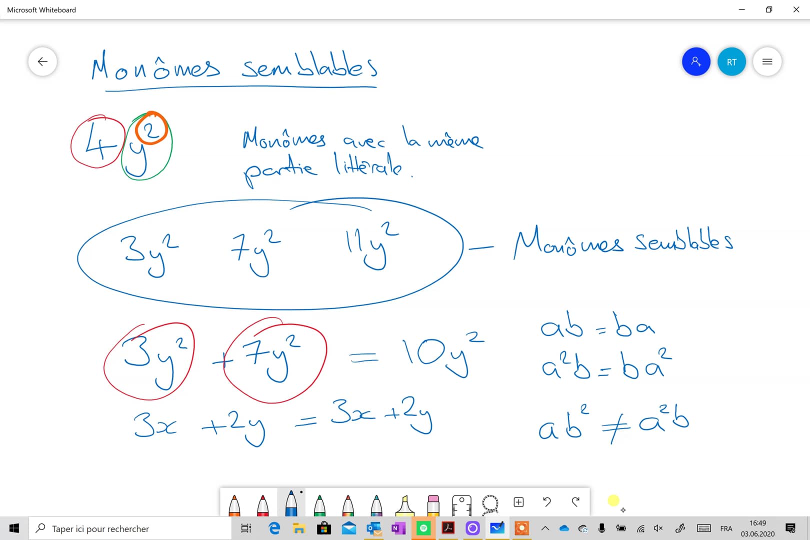 9e Maths VG Niv2 - Monômes Semblables on Vimeo