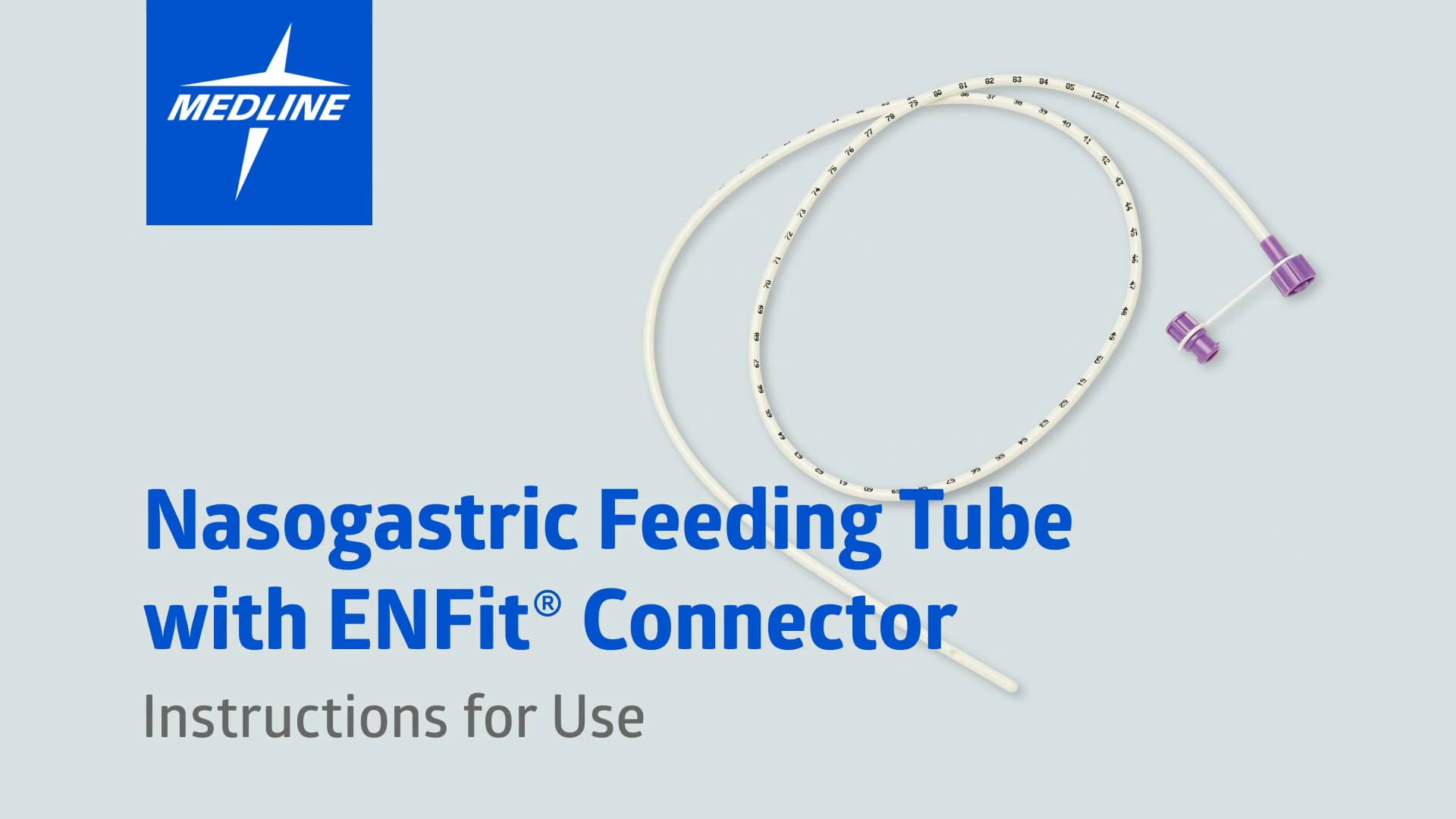 Nasogastric Feeding Tube with ENFit® Connector on Vimeo
