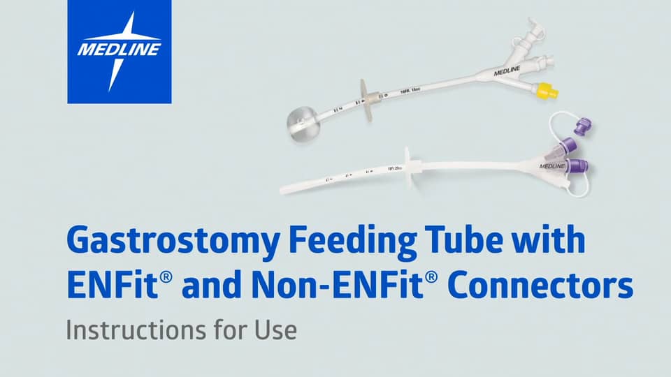 Gastrostomy Feeding Tube with ENFit® and Non-ENFit® Connectors on Vimeo