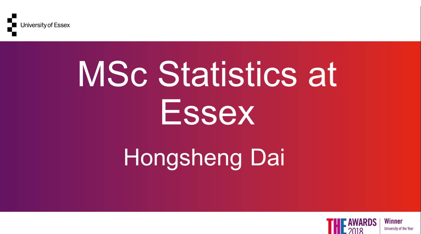 MSc Statistics at Essex on Vimeo
