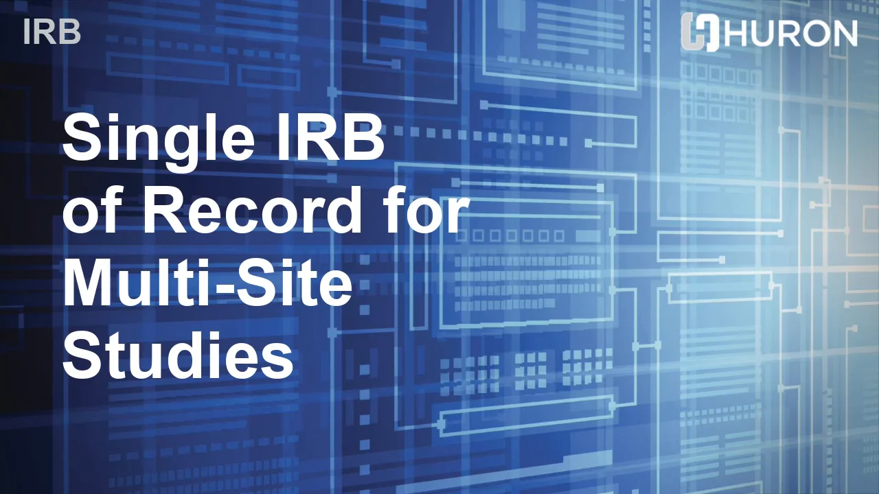 Huron IRB - Single IRB Review for Multi-Site Studies on Vimeo