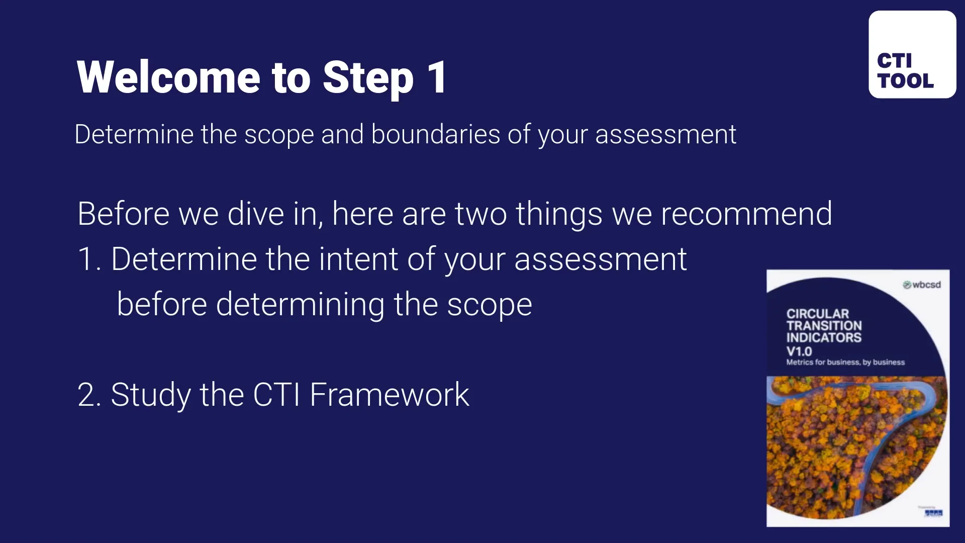 CTI Tool - Step 1 - Walk-through
