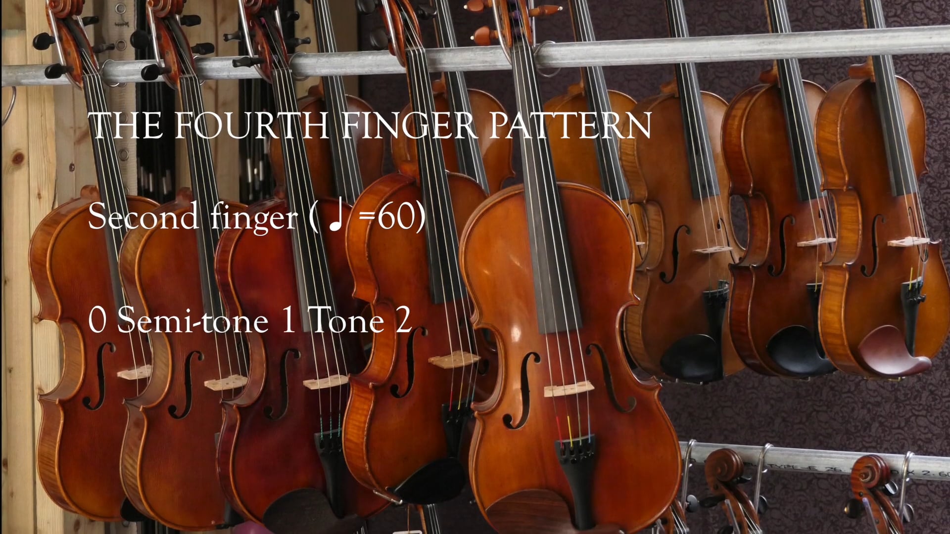 Violin Chapter 2: Finger pattern 4 - The Second finger (♩=60) sTTT on Vimeo