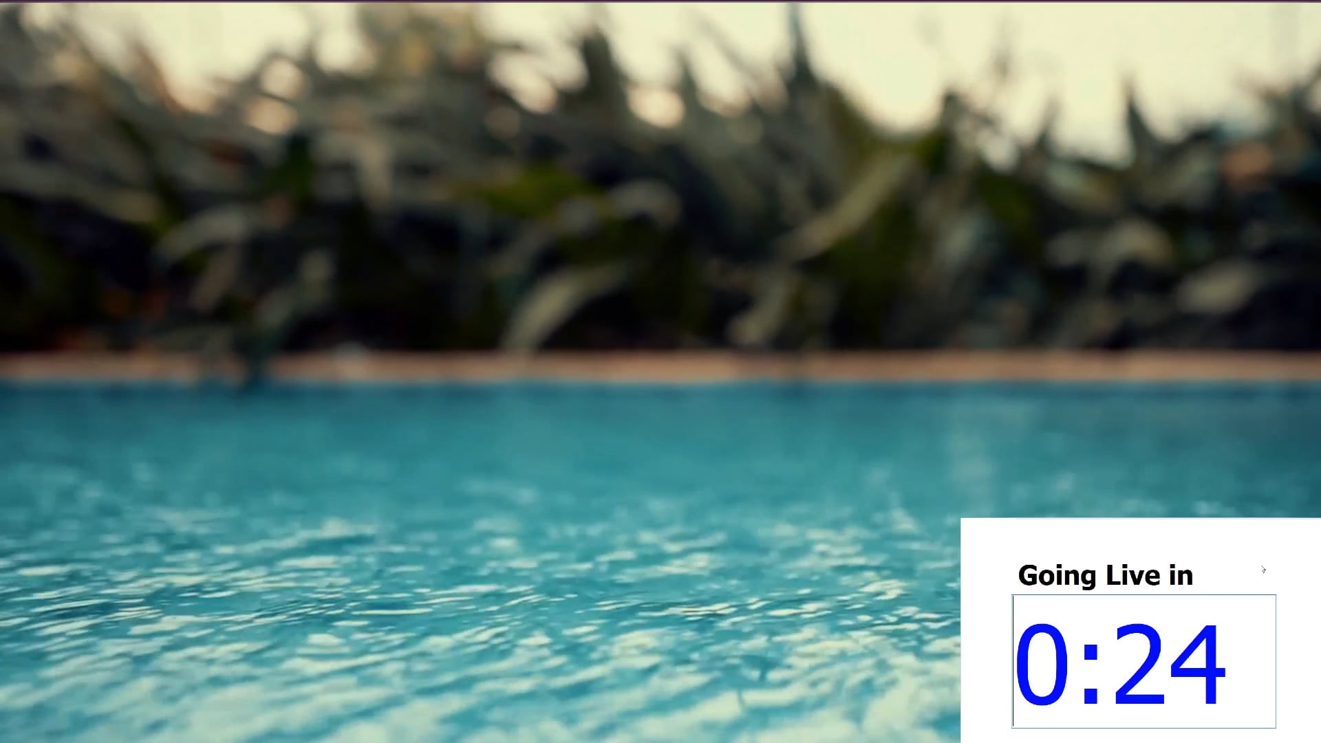 Rippling Water 7.01 Showcaster ,one minute Countdown timer for live ...