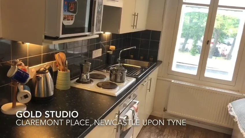 Hello Student Accommodation - Gold Studio, Claremont Place, Newcastle