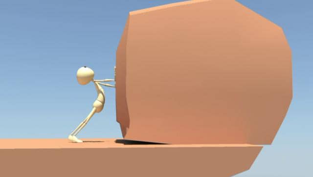 Pushing Boulder Animation (block) on Vimeo