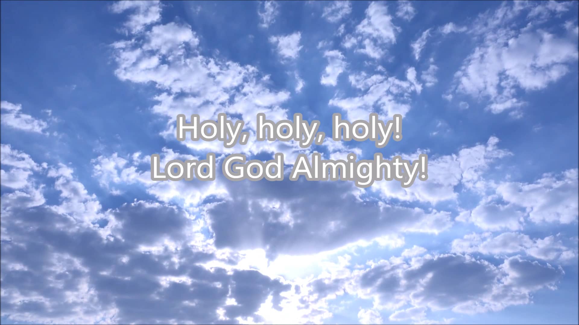 Holy, Holy, Holy! Lord God Almighty | St. Paul's Ev. Lutheran Church on ...