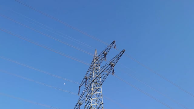 Electricity, Power Pole, Overhead Line. Free Stock Video - Pixabay