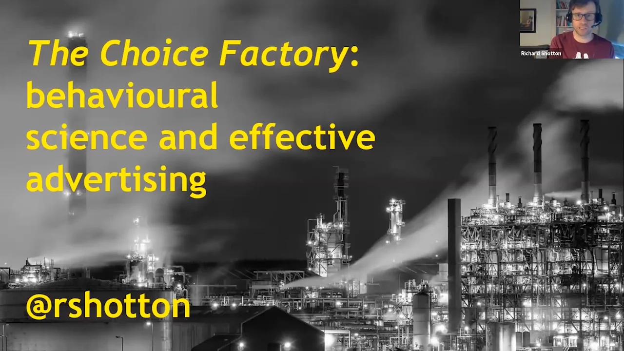 Richard Shotton Webinar - Behavioural Science & Effective Advertising
