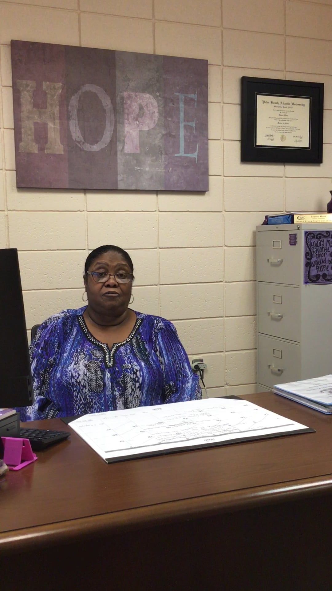 Sharon Mims: Advisor Message to Students on Vimeo