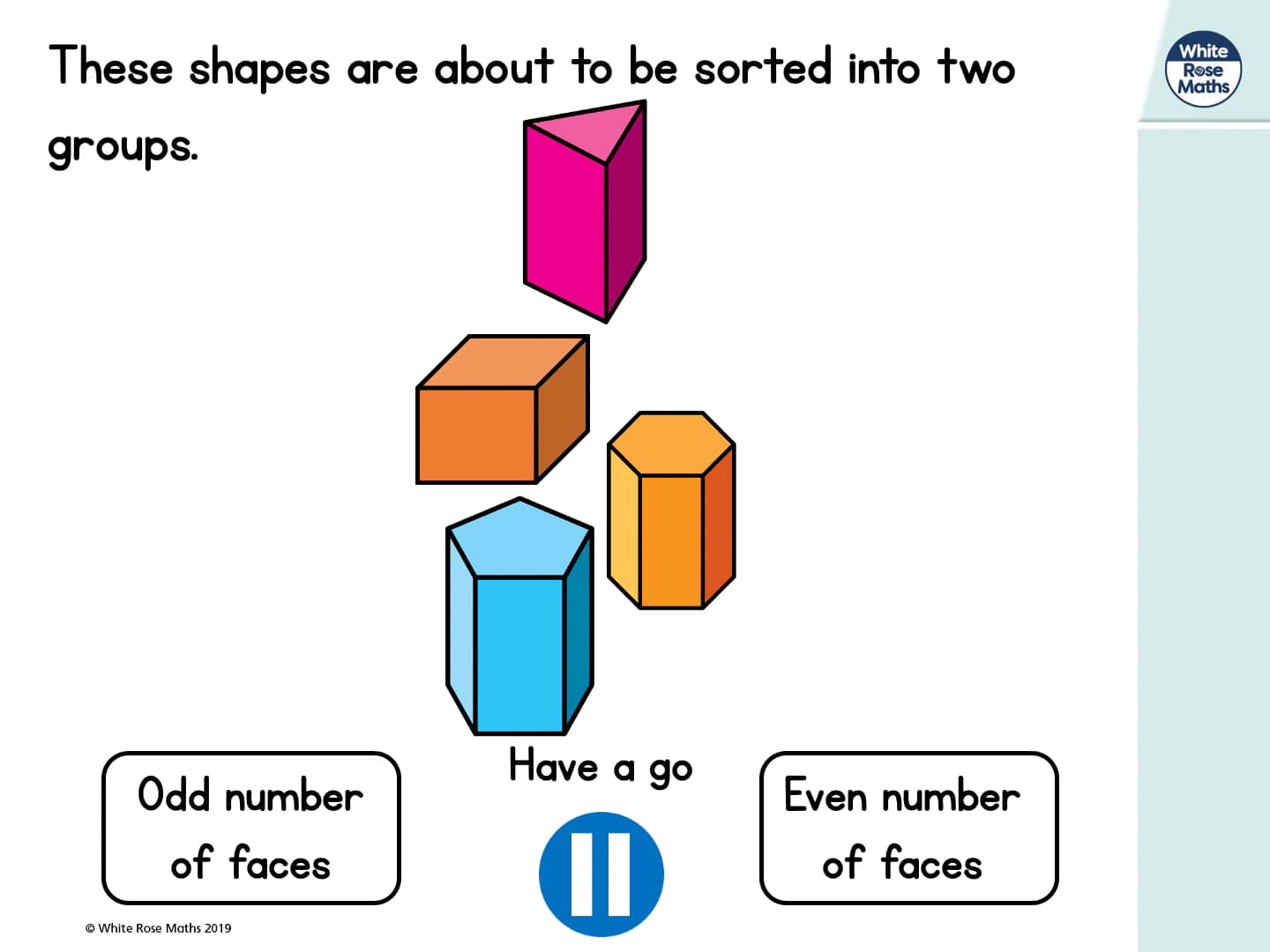 Year 2 - Week 8 - Lesson 3 - Sorting 2D and 3D shapes on Vimeo