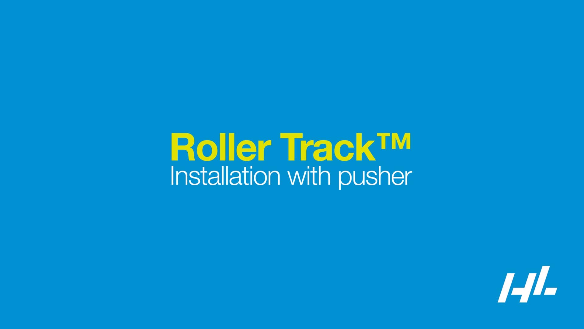 Roller Track™ with pusher - Installation tutorial by HL Display on Vimeo