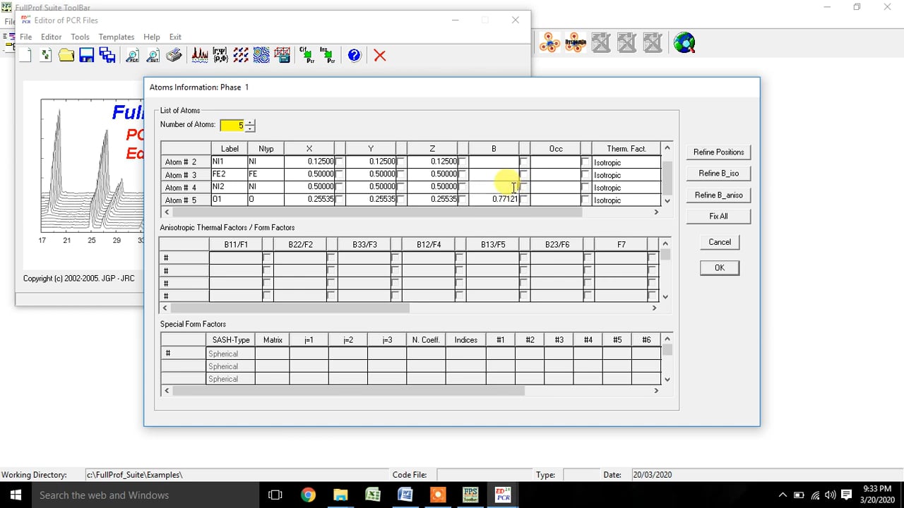 Full Tutorial on Rietveld Refinement using FullProf Software CIF file ...