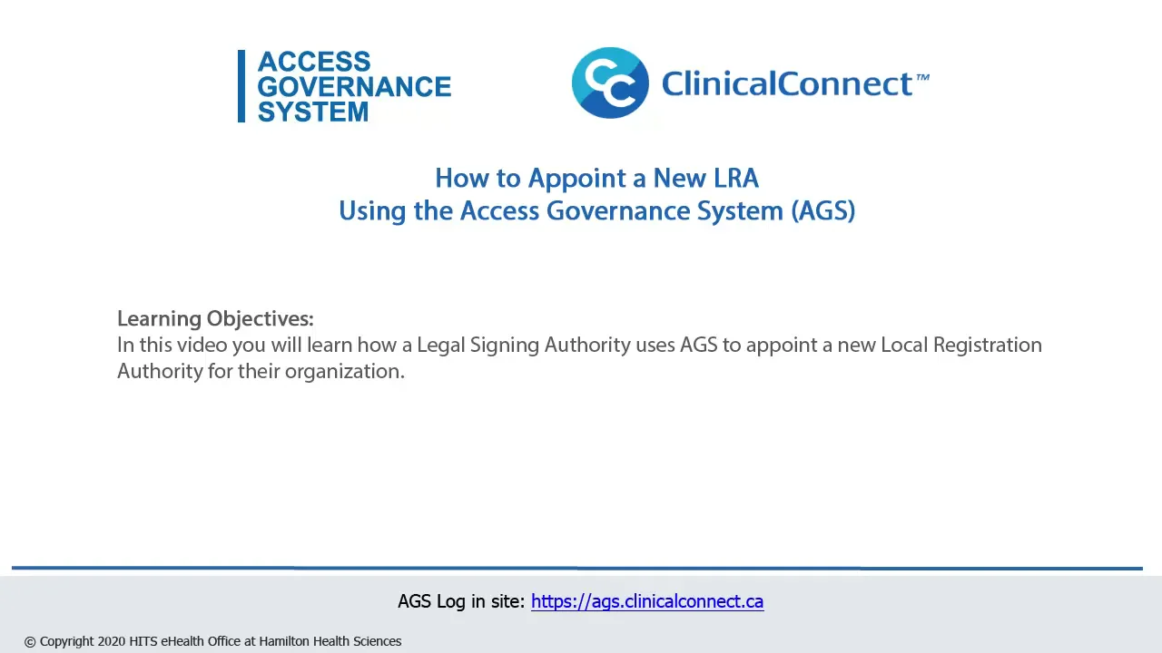 Appointing a New LRA