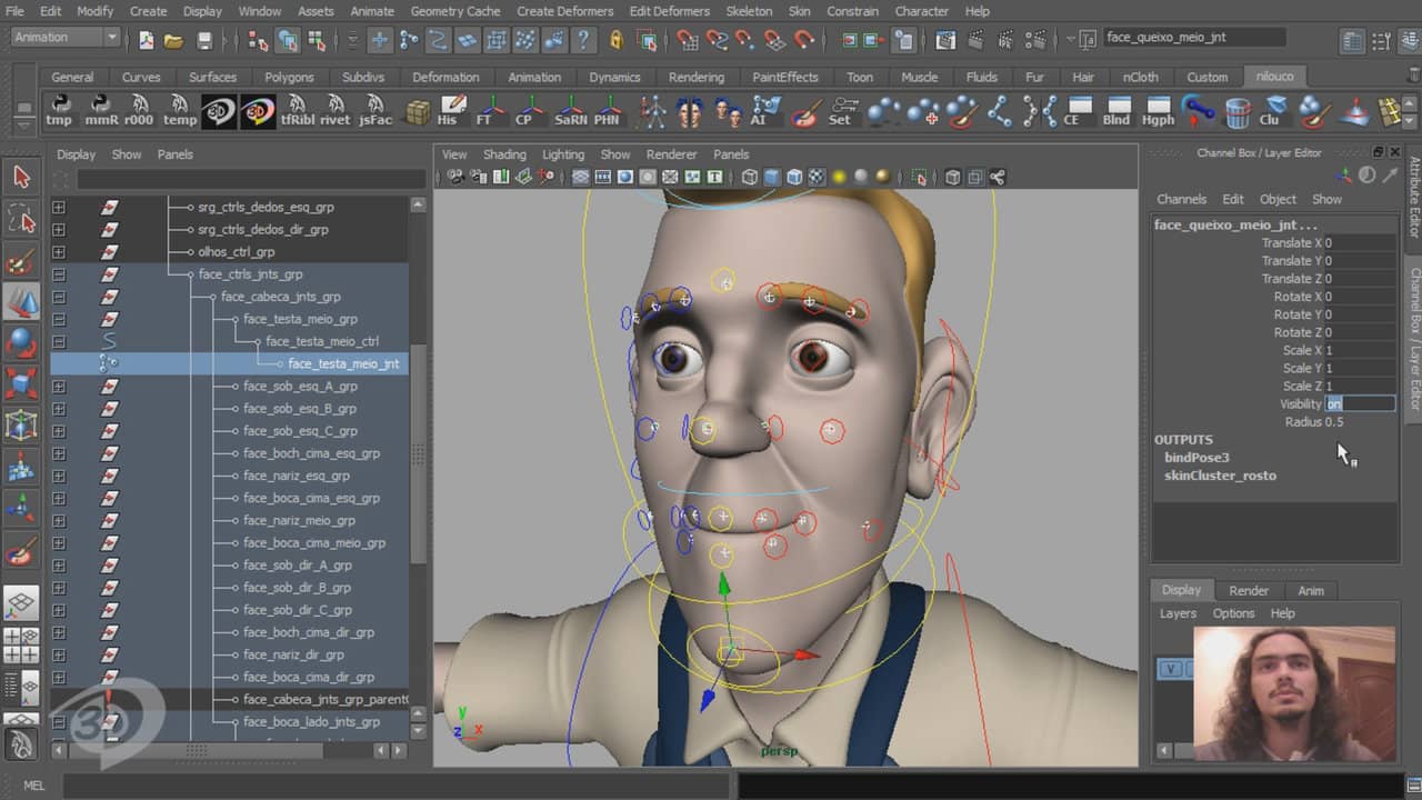 Tutorial - Maya - Rigging - Joints Face - PT on Vimeo