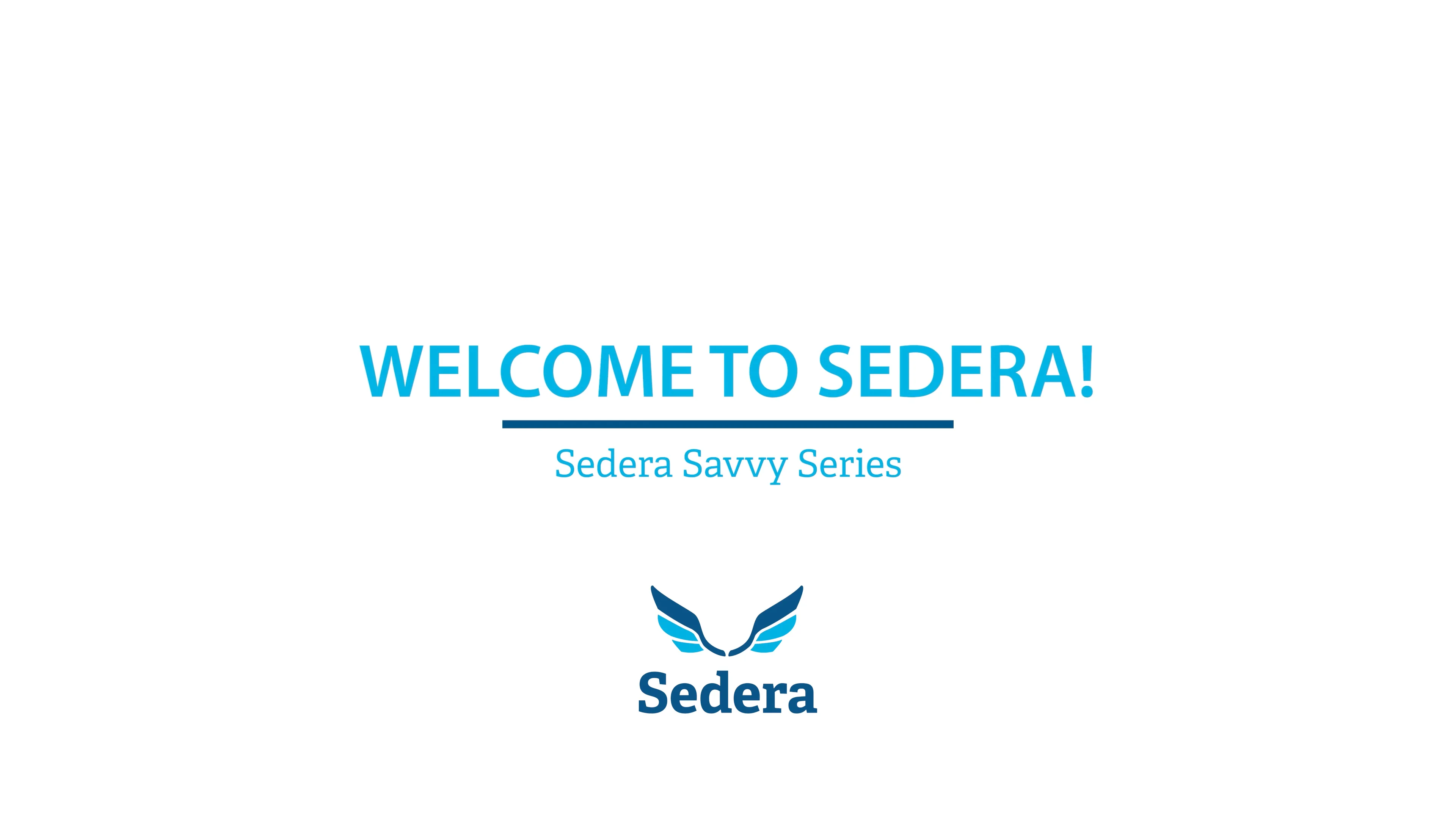 Welcome To Sedera
