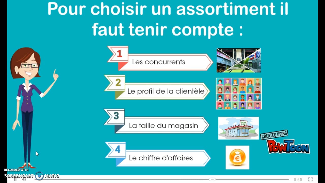 Les critères de l’assortiment on Vimeo