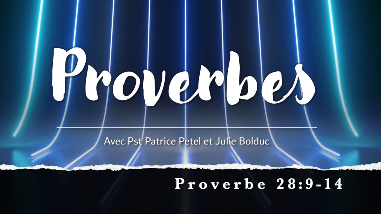 Proverbe 28:9-14 on Vimeo