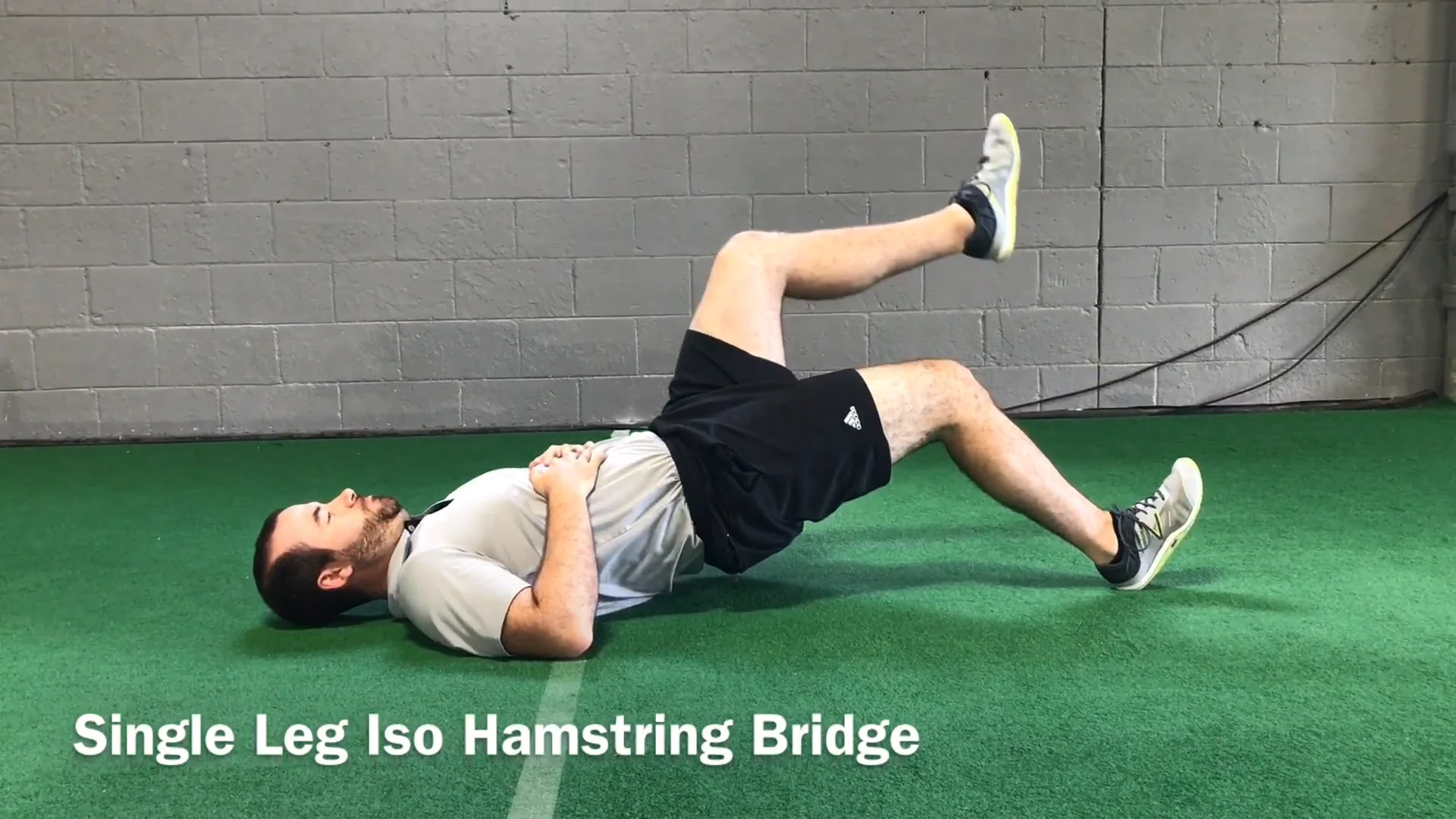 Single Leg Iso Hamstring Bridge