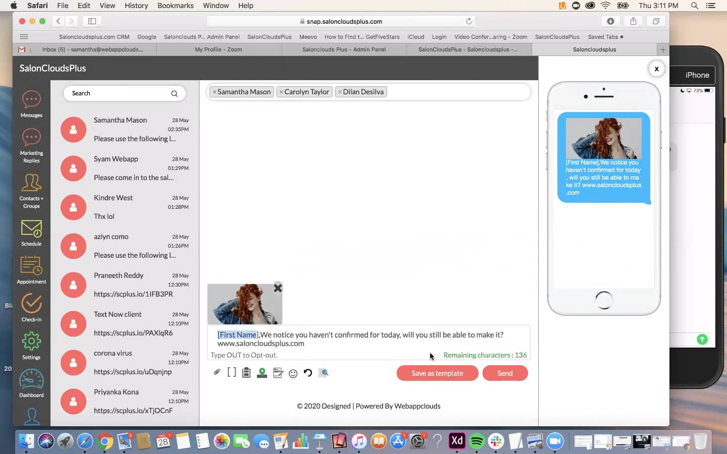 Full Snap SMS System with Check-in on Vimeo