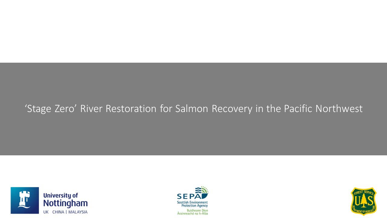 Stage Zero River Restoration for Salmon Recovery in the Pacific ...