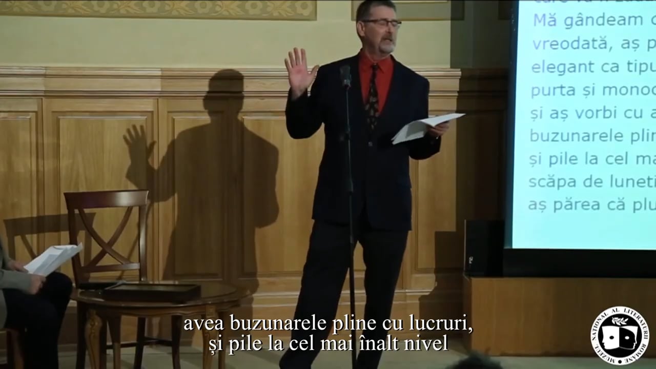 Lectură publică de poezie susținută de Bruce Weigl (SUA) on Vimeo