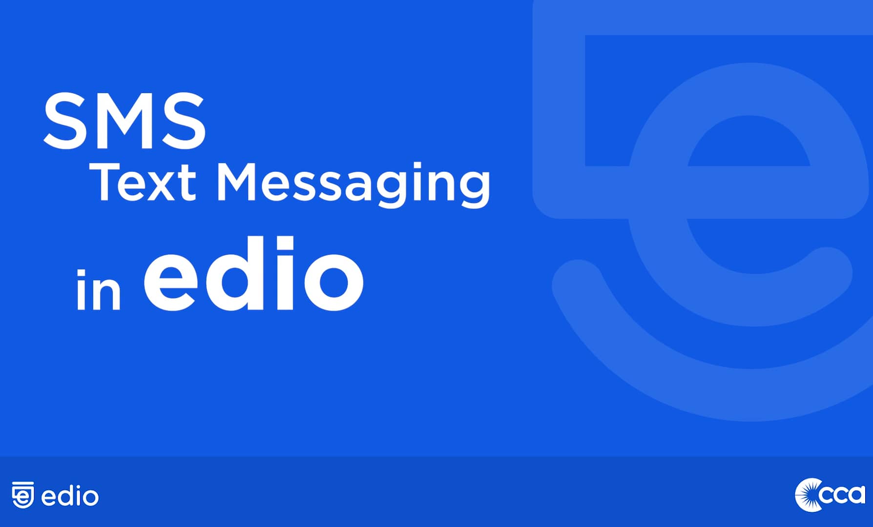 New edio Feature - SMS Text Messaging on Vimeo