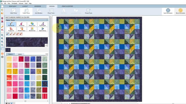 Design and Sew Along 2 – Lesson Five | The Electric Quilt Blog