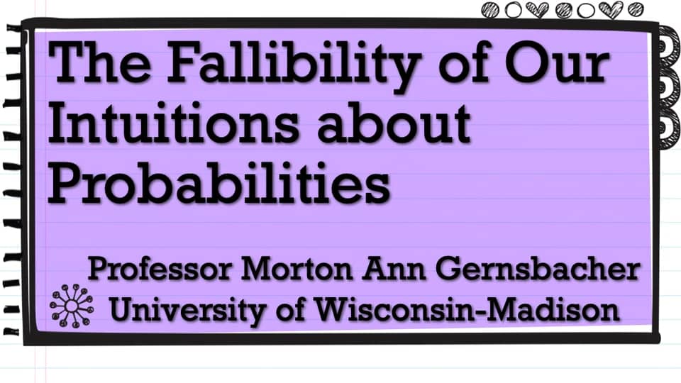 The Fallibility of Our Intuitions about Probabilities on Vimeo