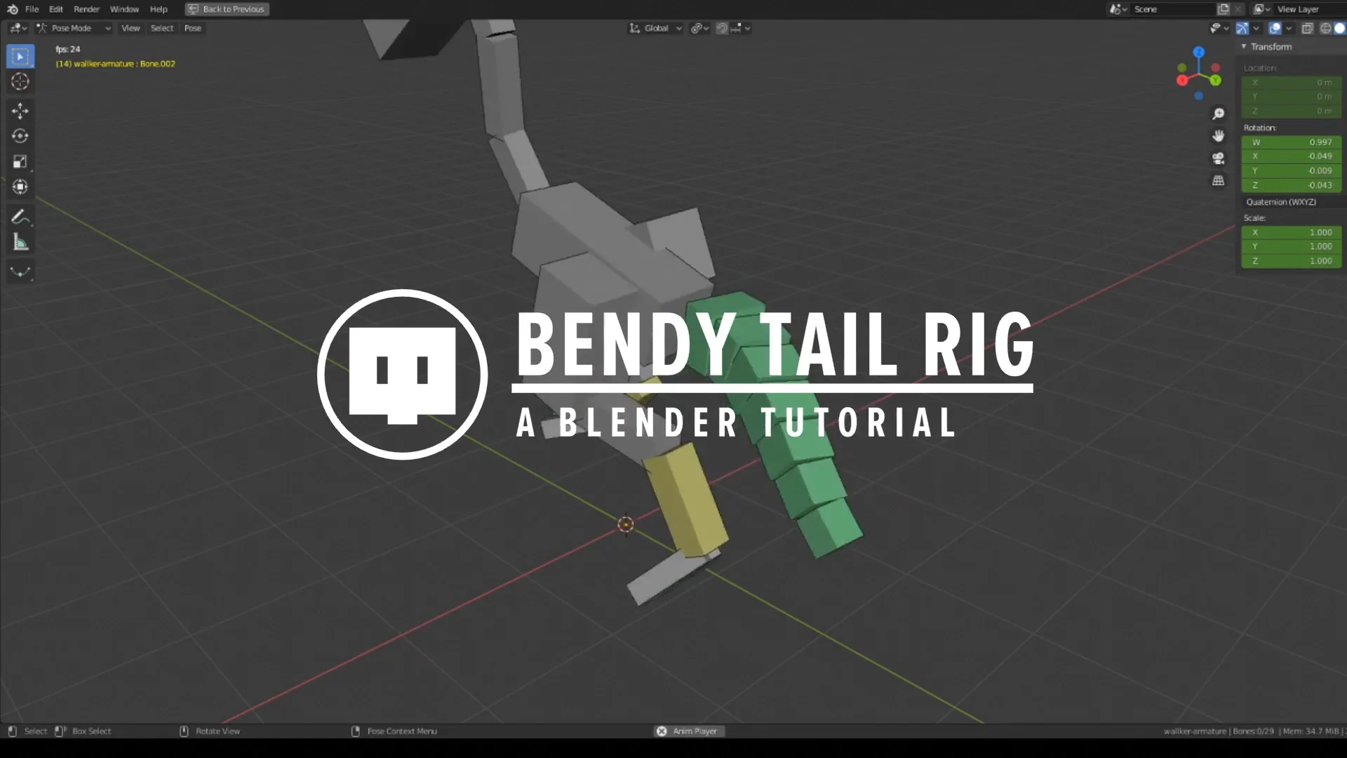 Blender tail rig tutorial on Vimeo